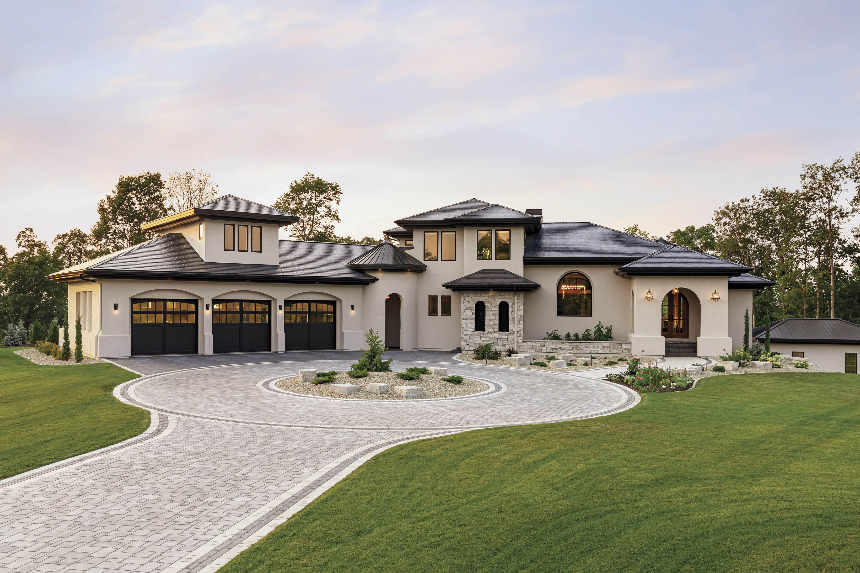 Mediterranean Mansion Exterior Mediterranean Villa / Architectural